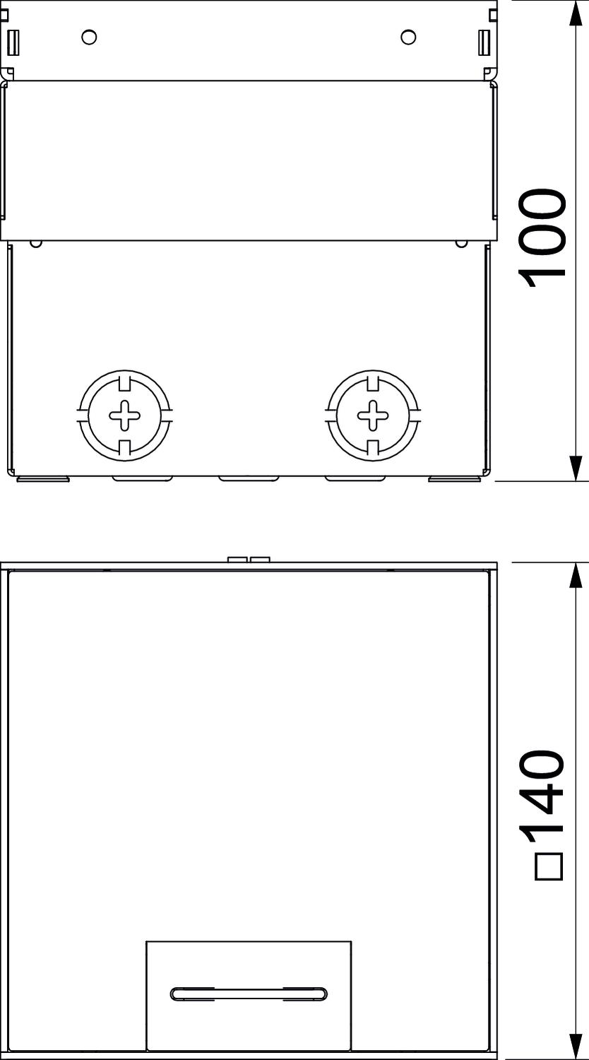 UDHOME2 floor socket, with cord outlet, without floor covering recess ...